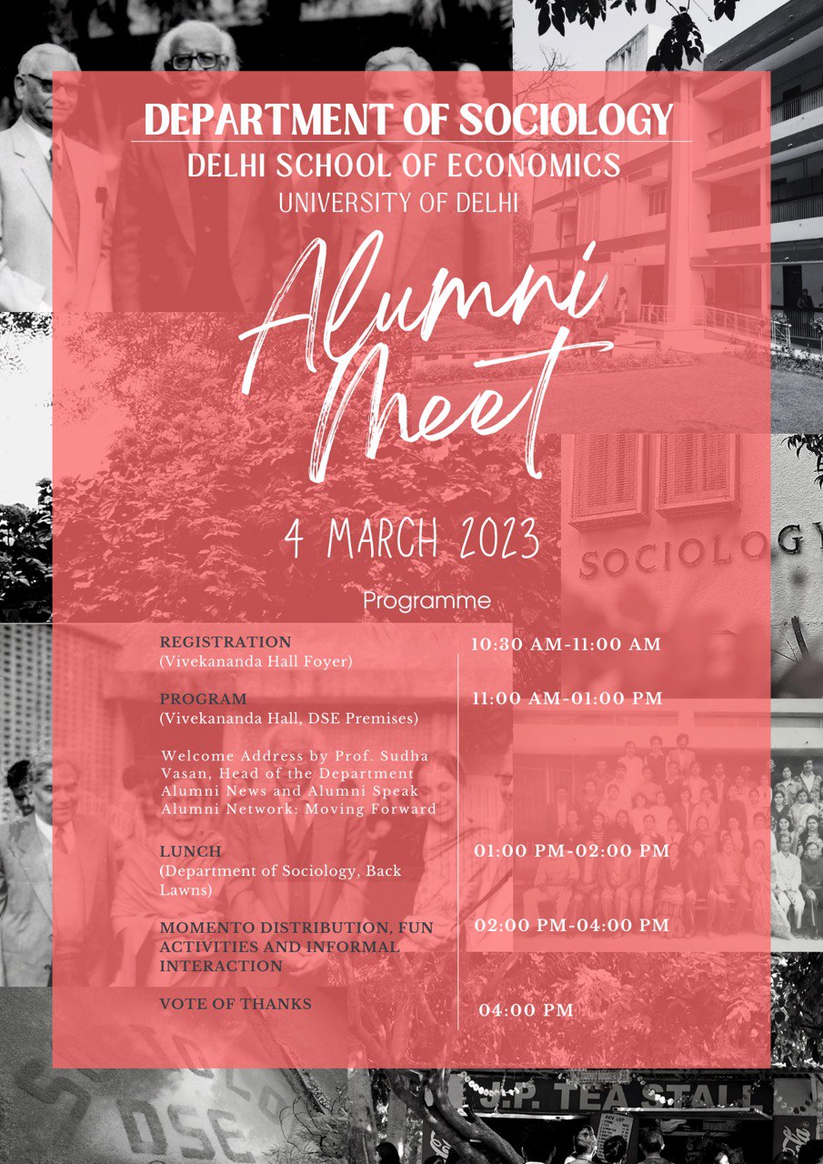 2nd Alumni Meet, 4th March 2023: Program – Department of Sociology