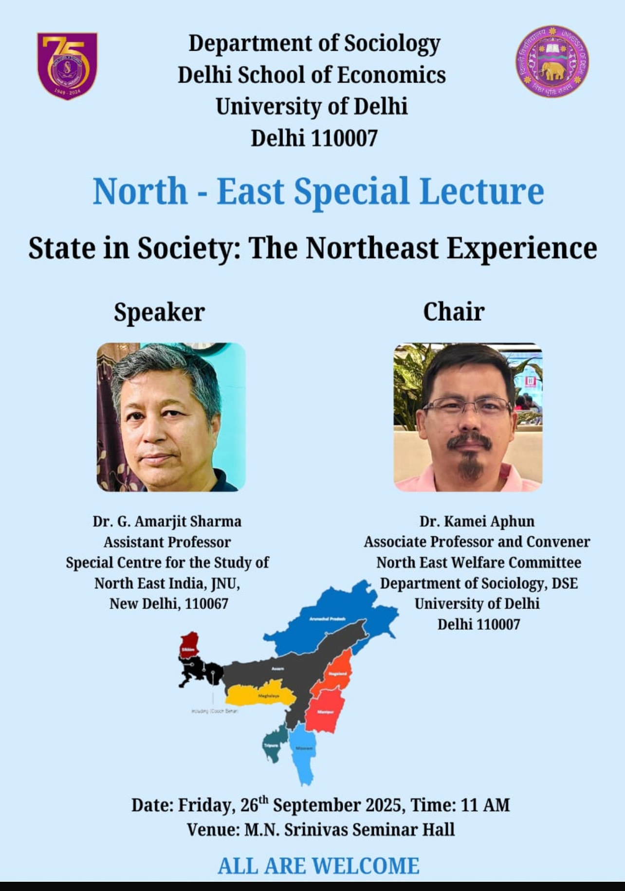 North-East Special Lecture – Department of Sociology